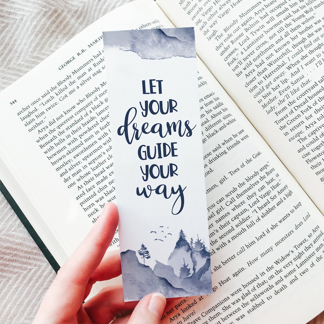 Printable Bookmarks Inspirational Quotes Bookmark Set Wild and | Etsy