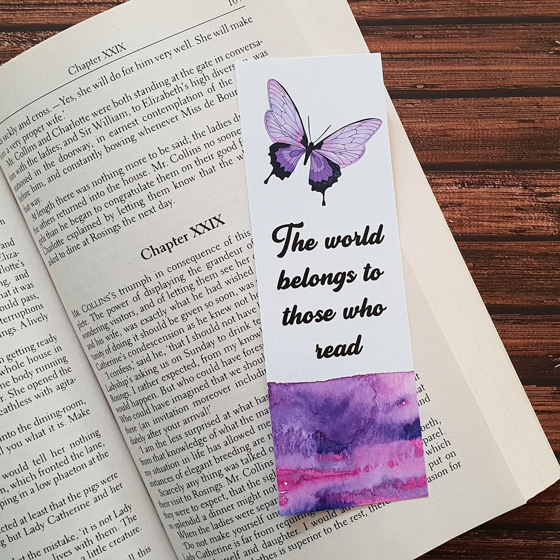 Butterflies Printable Bookmark Planner Bookmark Digital | Etsy