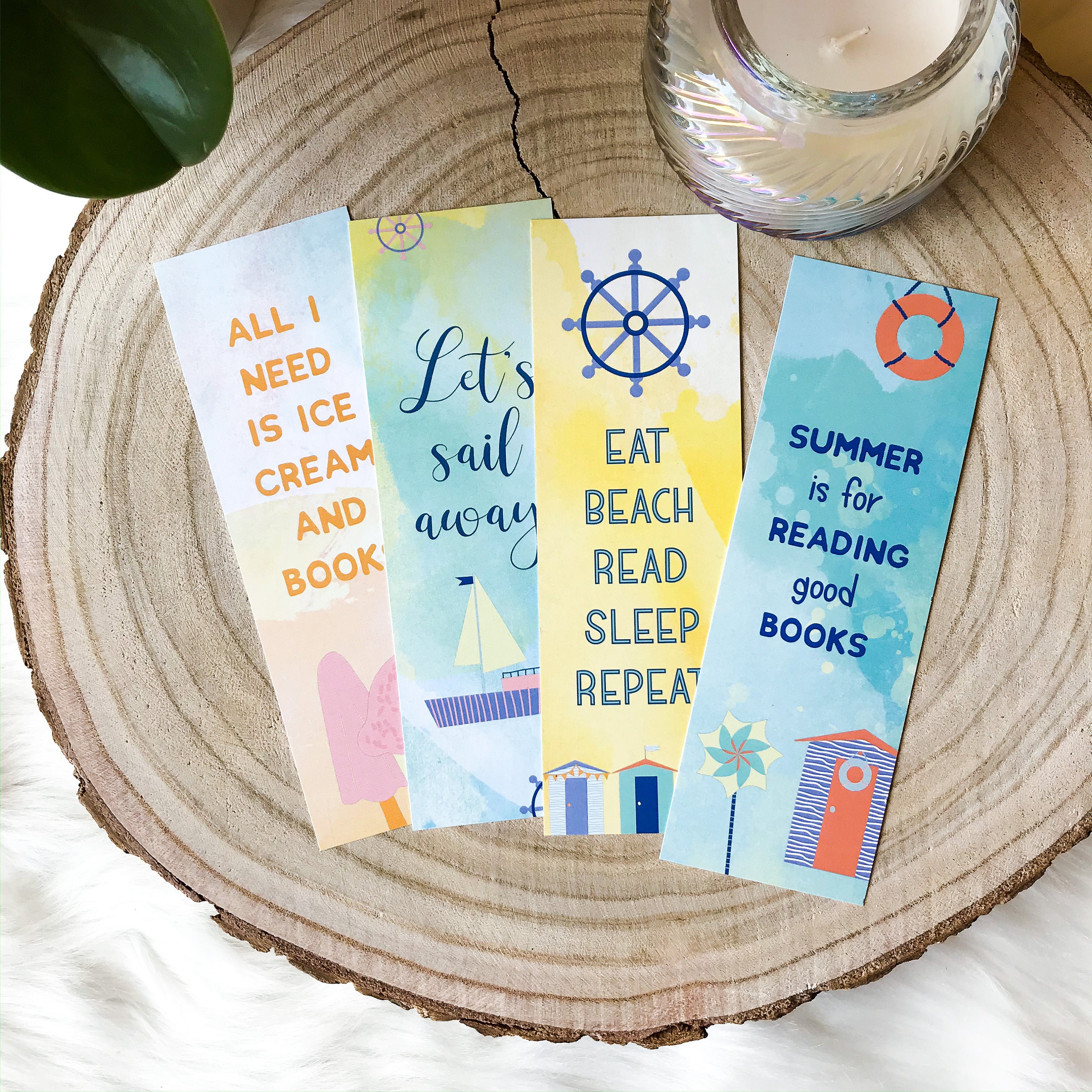 Printable Bookmarks Summer Reading Bookish Gifts Book Lover - Etsy