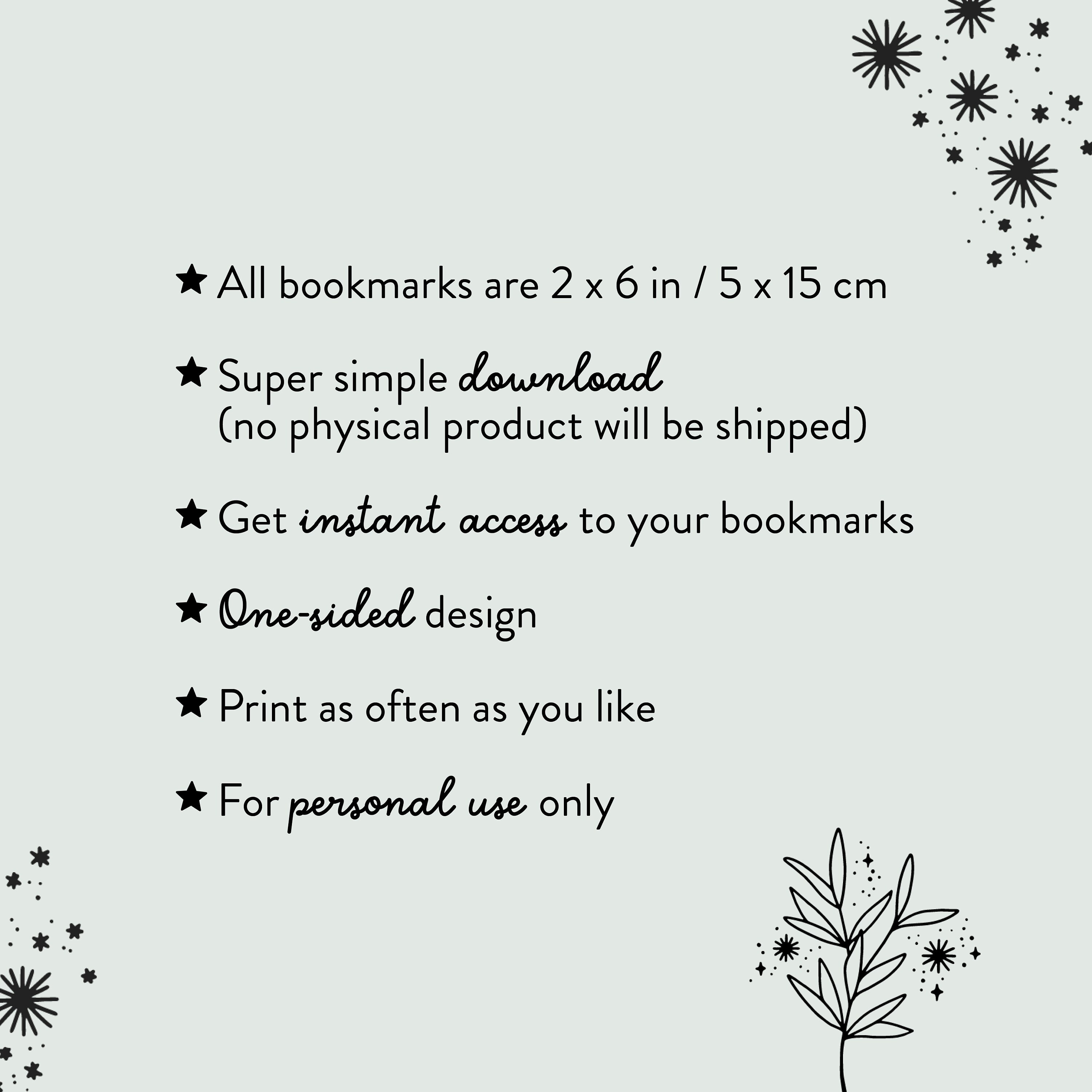 Star Galaxy Printable Bookmarks, Motivational Gifts for Readers ...