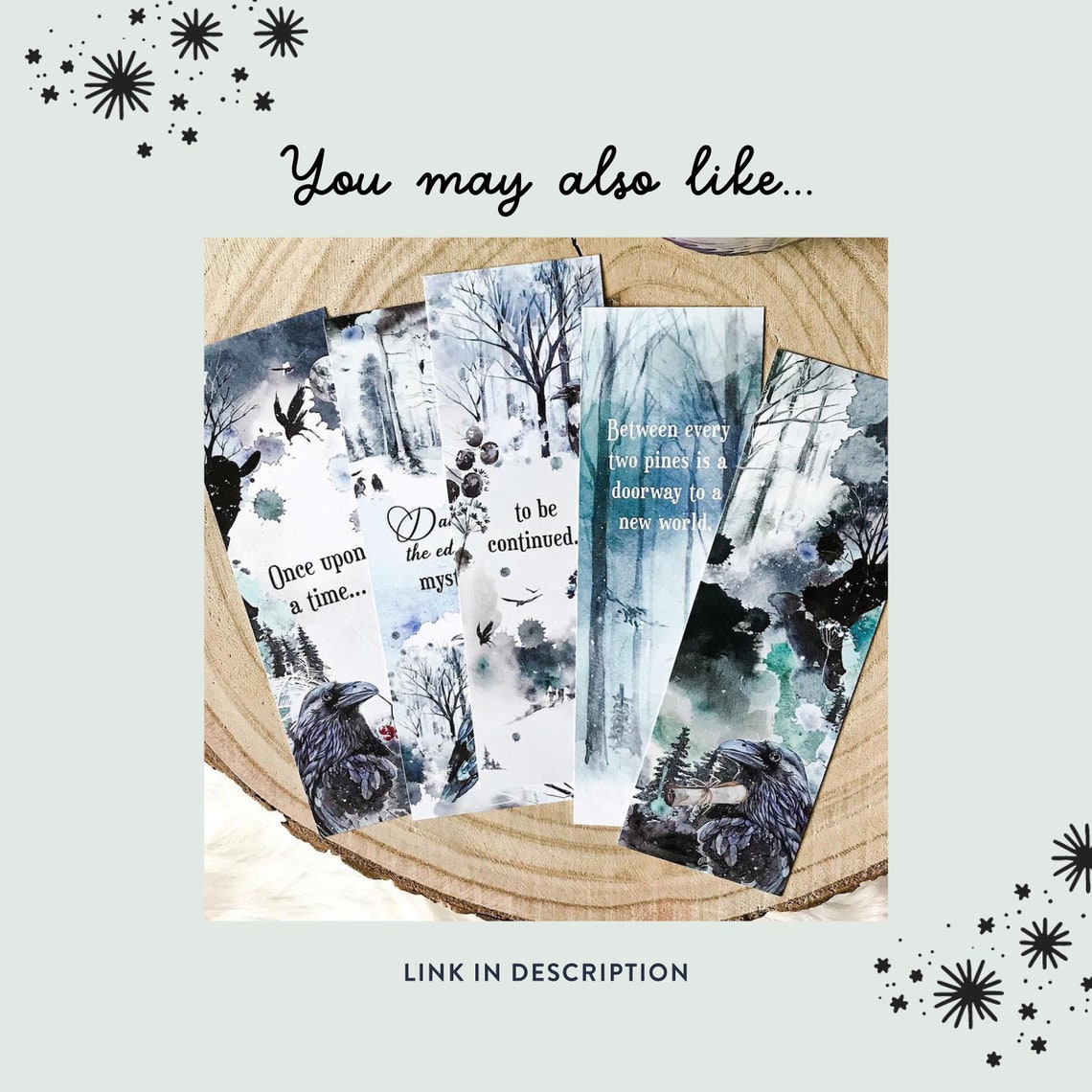 To Be Continued Printable Bookmark, Fantasy Reading Gifts, Watercolor ...