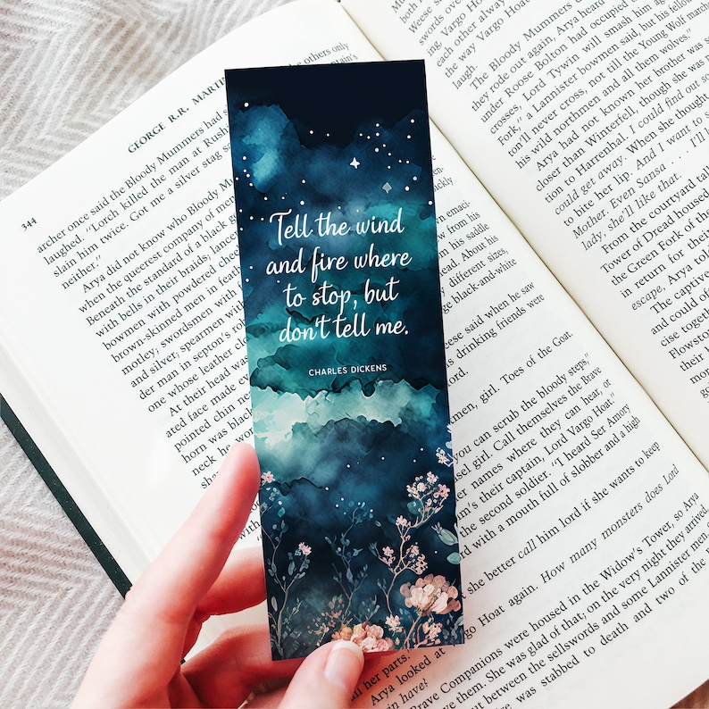 Literary Bookmarks Printable Night Sky Set With Classic - Etsy