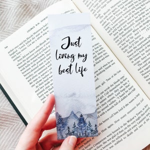 Printable Bookmarks Inspirational Quotes Watercolour Bookmarks Nature ...