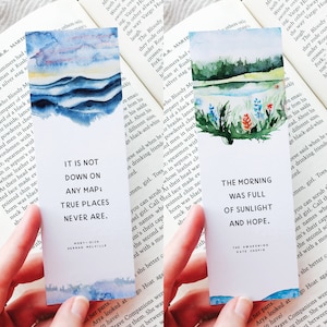 Literary Bookmarks With Quotes Inspirational, Printable Bookmark ...
