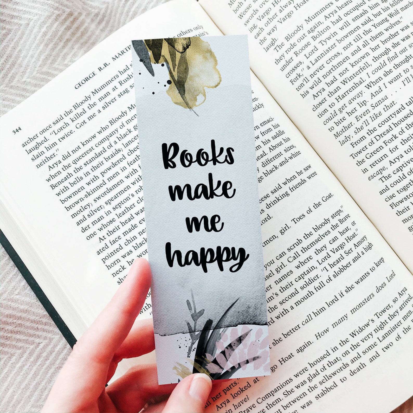 Printable Bookmarks for Books Watercolor Bookmark Reading Book Lover ...