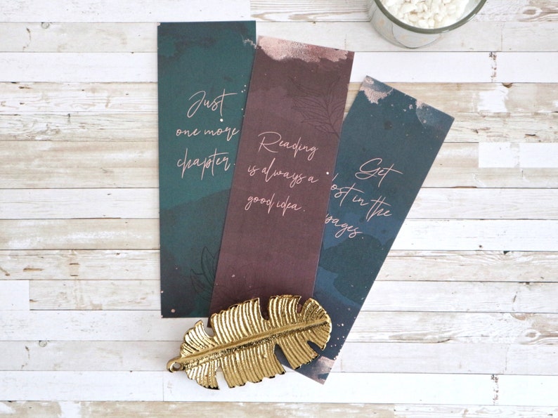 Printable Bookmarks with Quotes for Book Lovers Bookish Gifts | Etsy