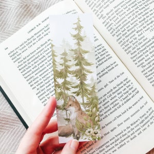 Nature Bookmarks Printable, Digital Watercolor Bookmark Set, Woodland ...