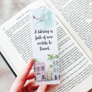 Printable Bookmarks Travel Themed Bookish Quotes Bookmarks for Books ...