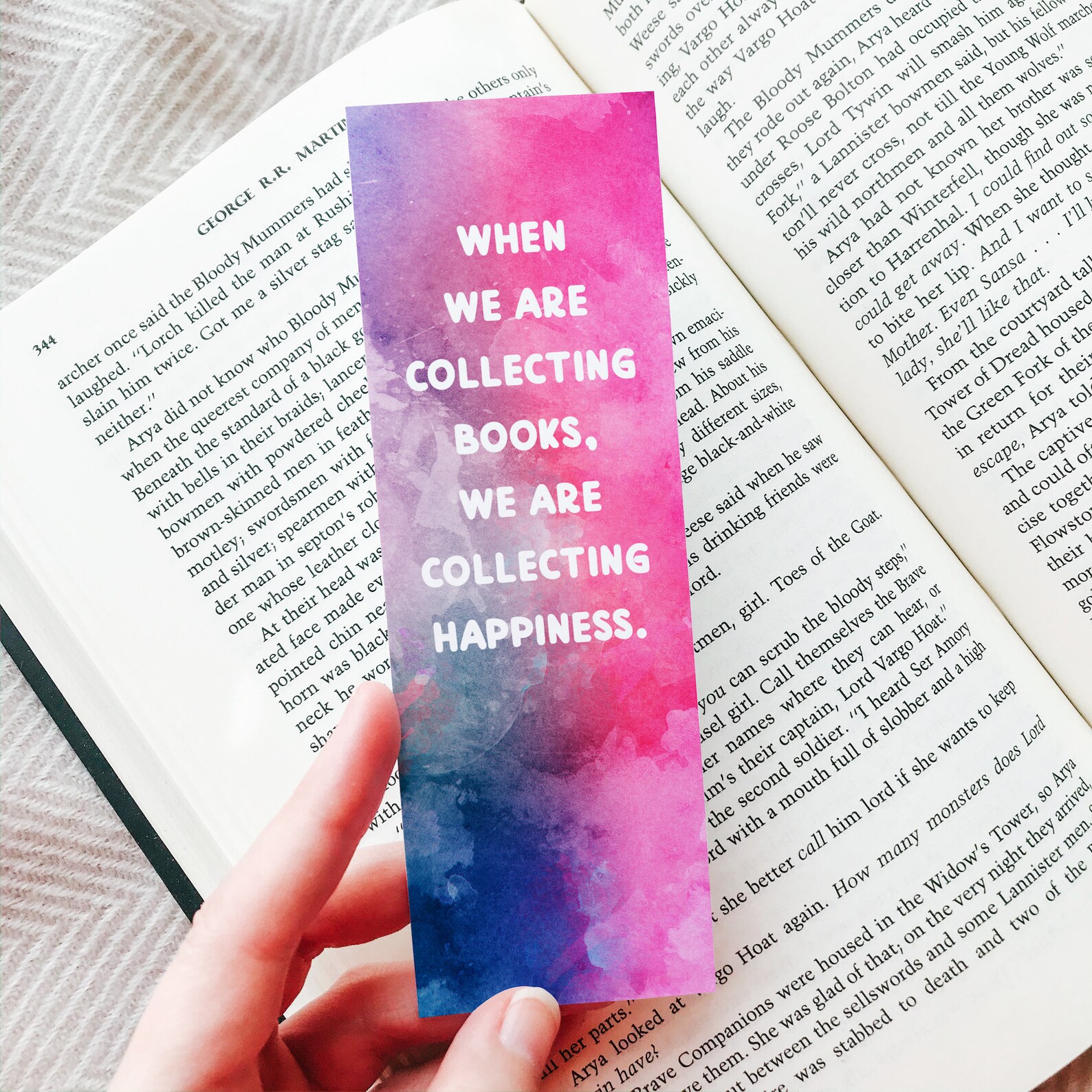 Watercolor Bookmarks Printable, Bookish Bookmarks Book Quote, Literary ...