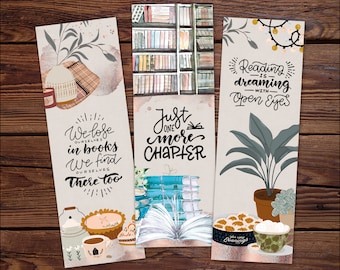 Printable Bookmarks With Quotes for Book Lovers Bookish Gifts - Etsy