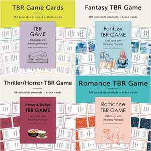TBR Games & Reading Challenges Printable Bundle, What to Read Next, PDF ...