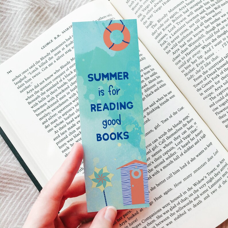 Printable Bookmarks Summer Reading Bookish Gifts Book Lover - Etsy