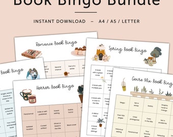 Fantasy Book Bingo Printable, TBR Game, Reading Prompts, What to Read ...
