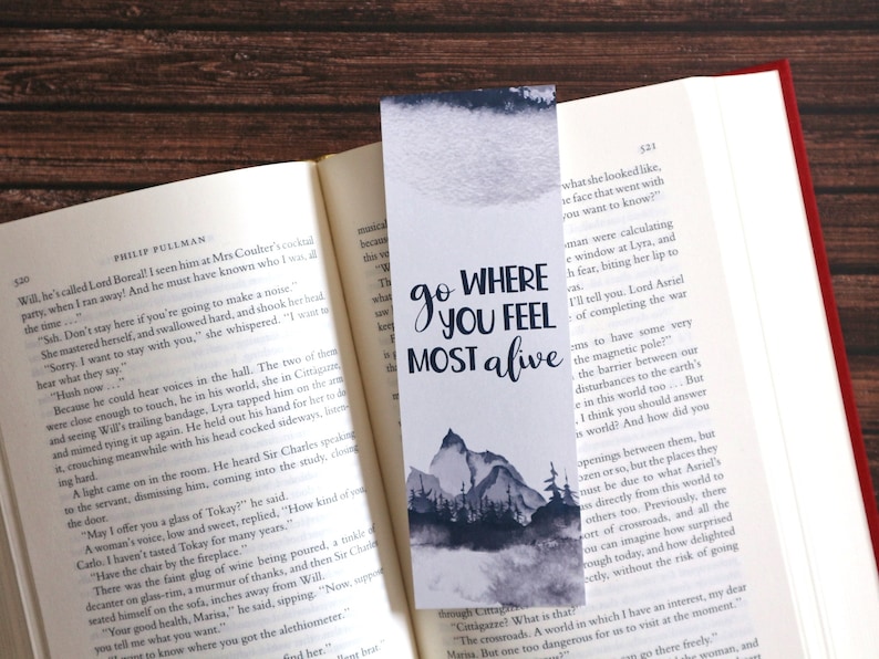 Printable Bookmarks Inspirational Quotes Bookmark Set Wild and | Etsy