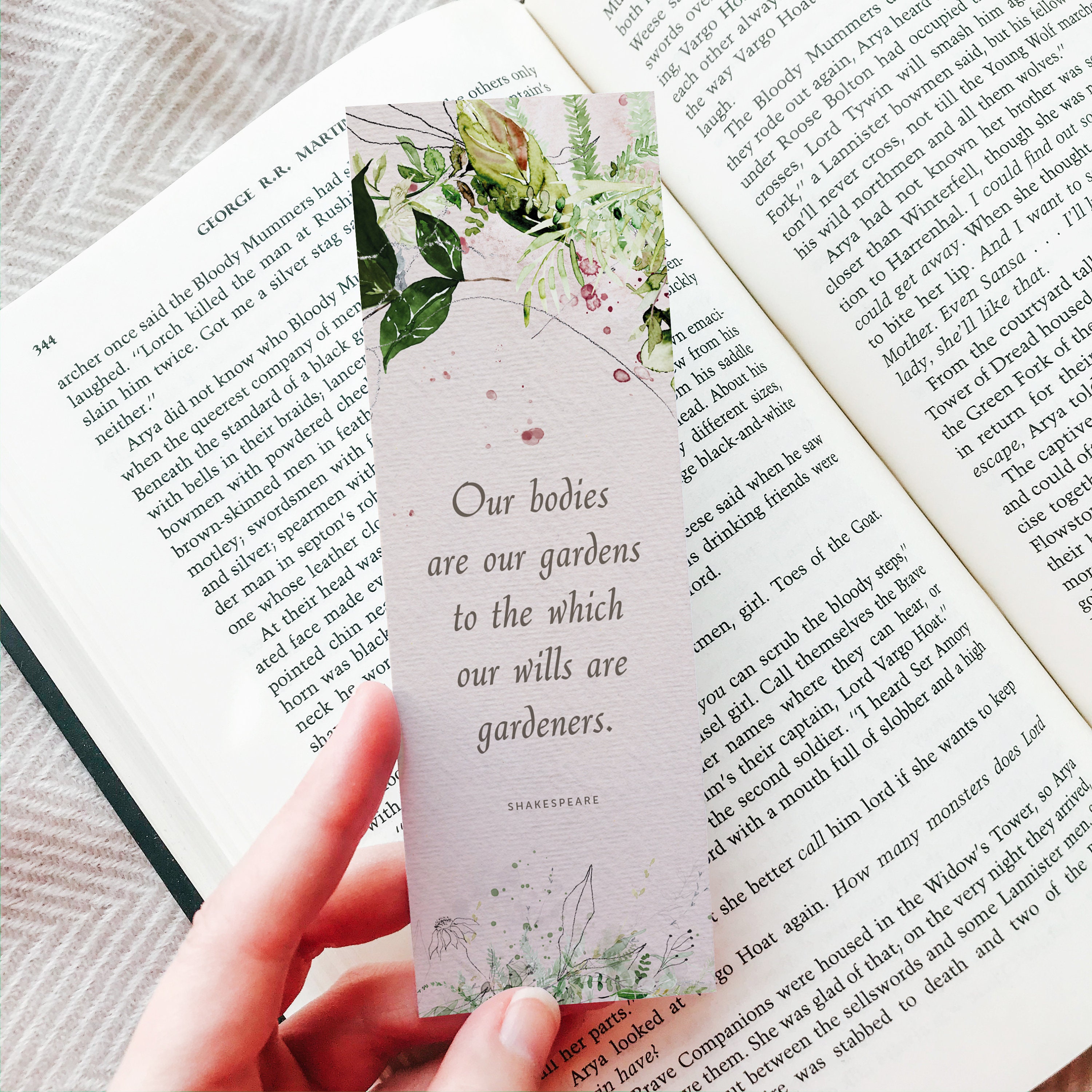 Shakespeare Bookmarks With Quotes Inspirational Literary - Etsy