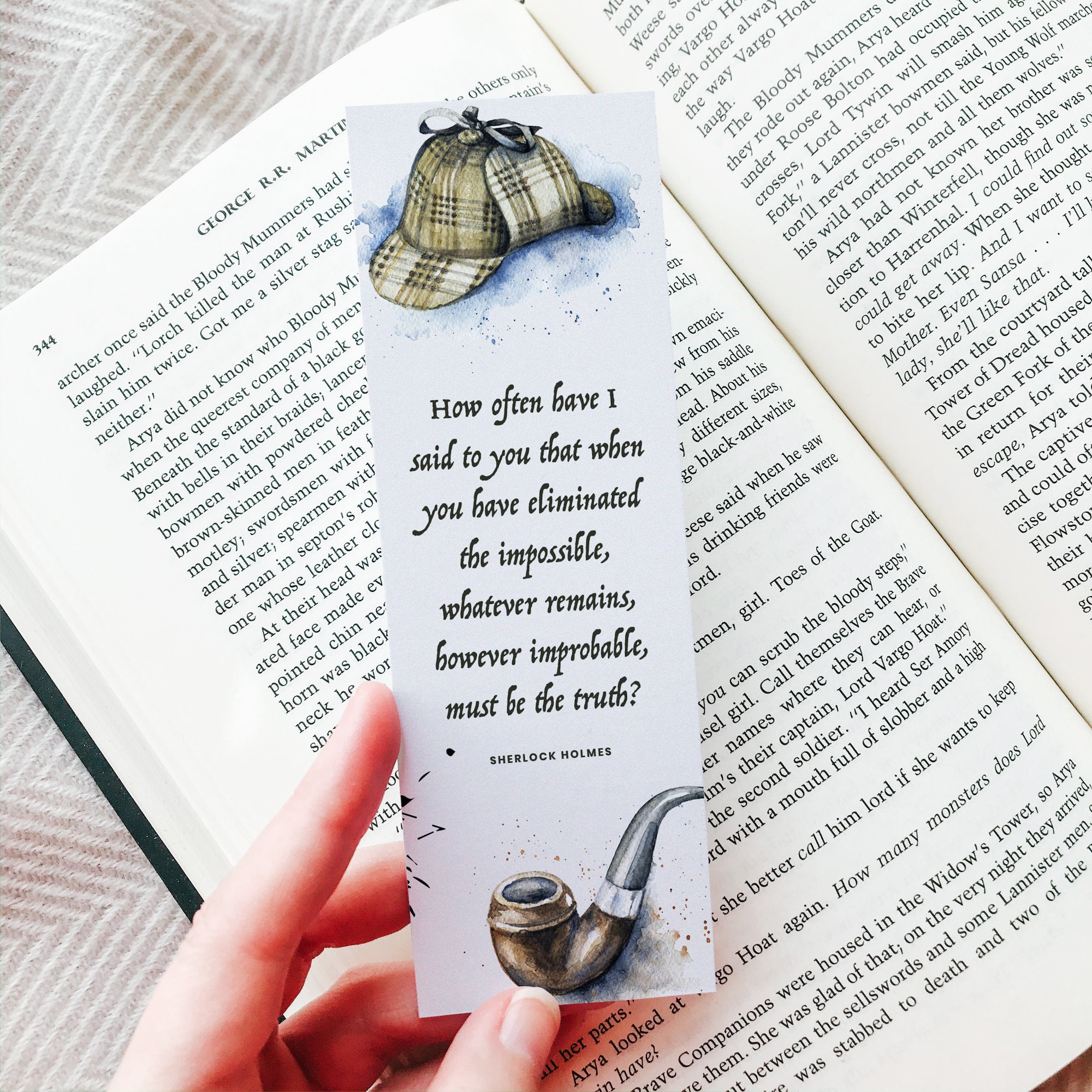 Sherlock Holmes Bookmark Set Printable Bookmarks Sherlock - Etsy Australia