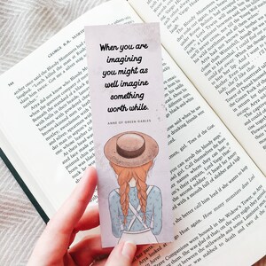 Anne of Green Gables Bookmarks Printable, Literary Bookmarks With ...