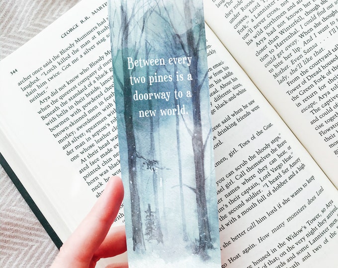 Printable Watercolor Literary Quotes Bookmarks, Uniquely Portable Magic ...