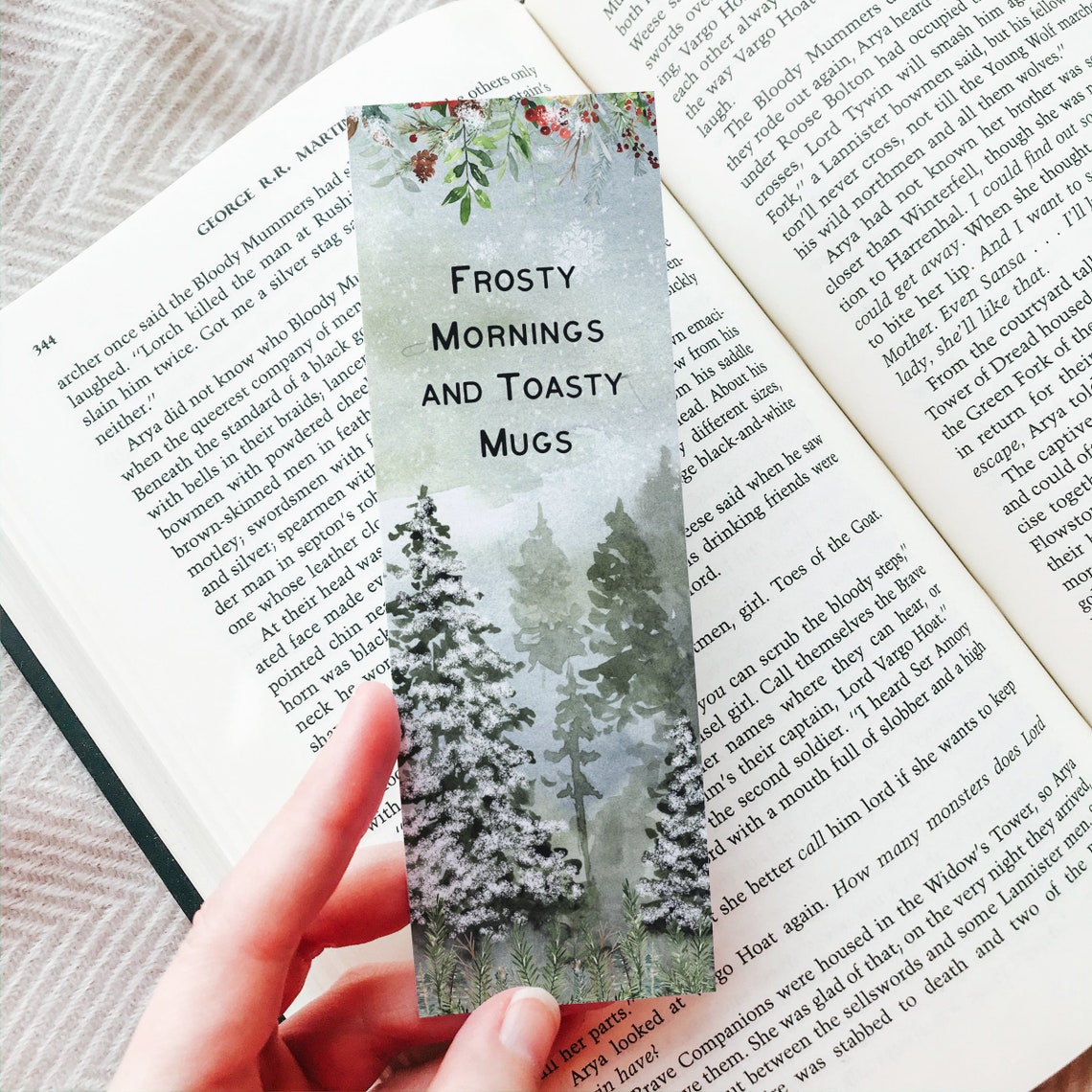 Winter Bookmark Set Printable Bookmarks for Readers Book - Etsy