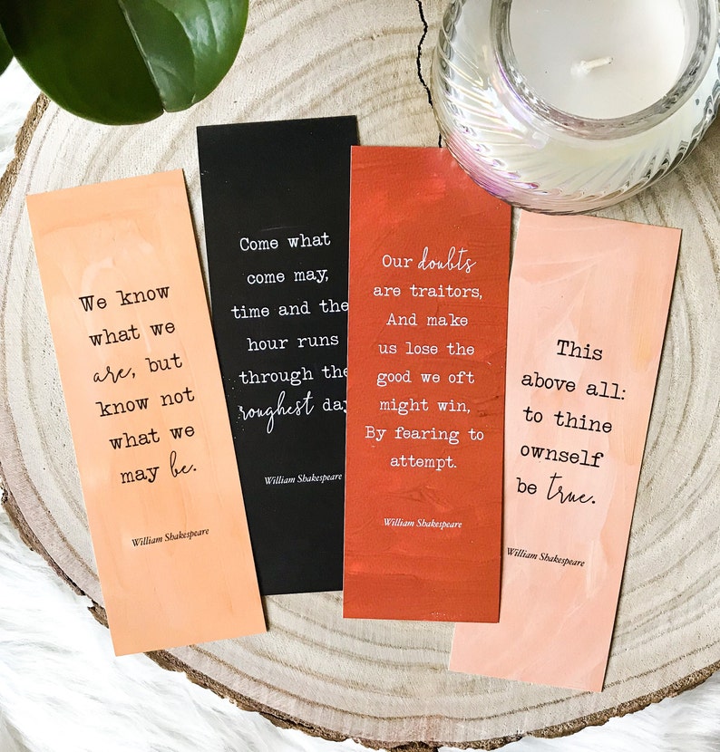 Printable Bookmarks With Classic Literature Quotes, Literary Bundle of ...