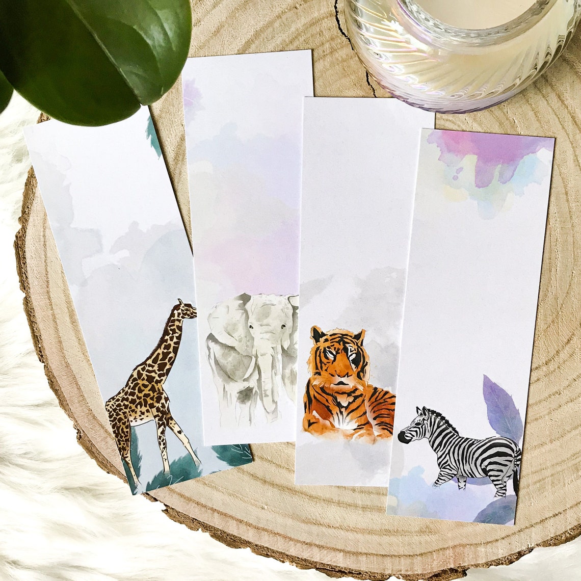 Printable Bookmarks With Woodland Animals & Wildlife Art - Etsy