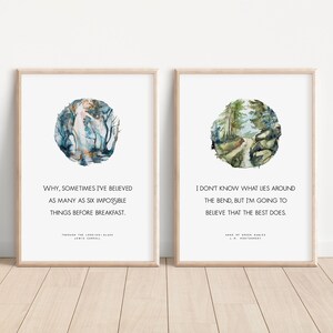 Book Quotes Gallery Wall Set, Printable Classic Literature Poster ...