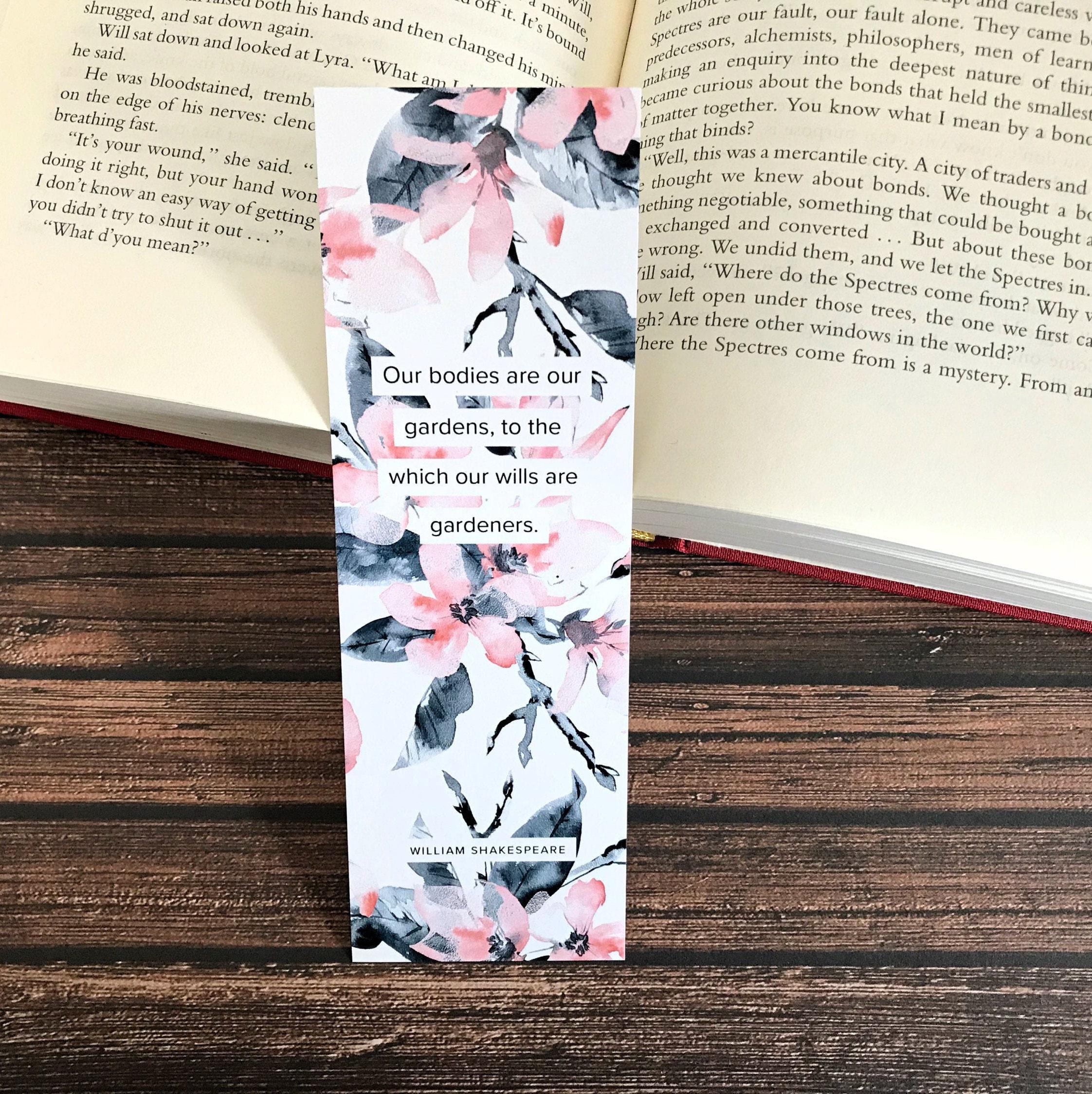 Printable Bookmarks With Quotes Literary Bookmark Set - Etsy