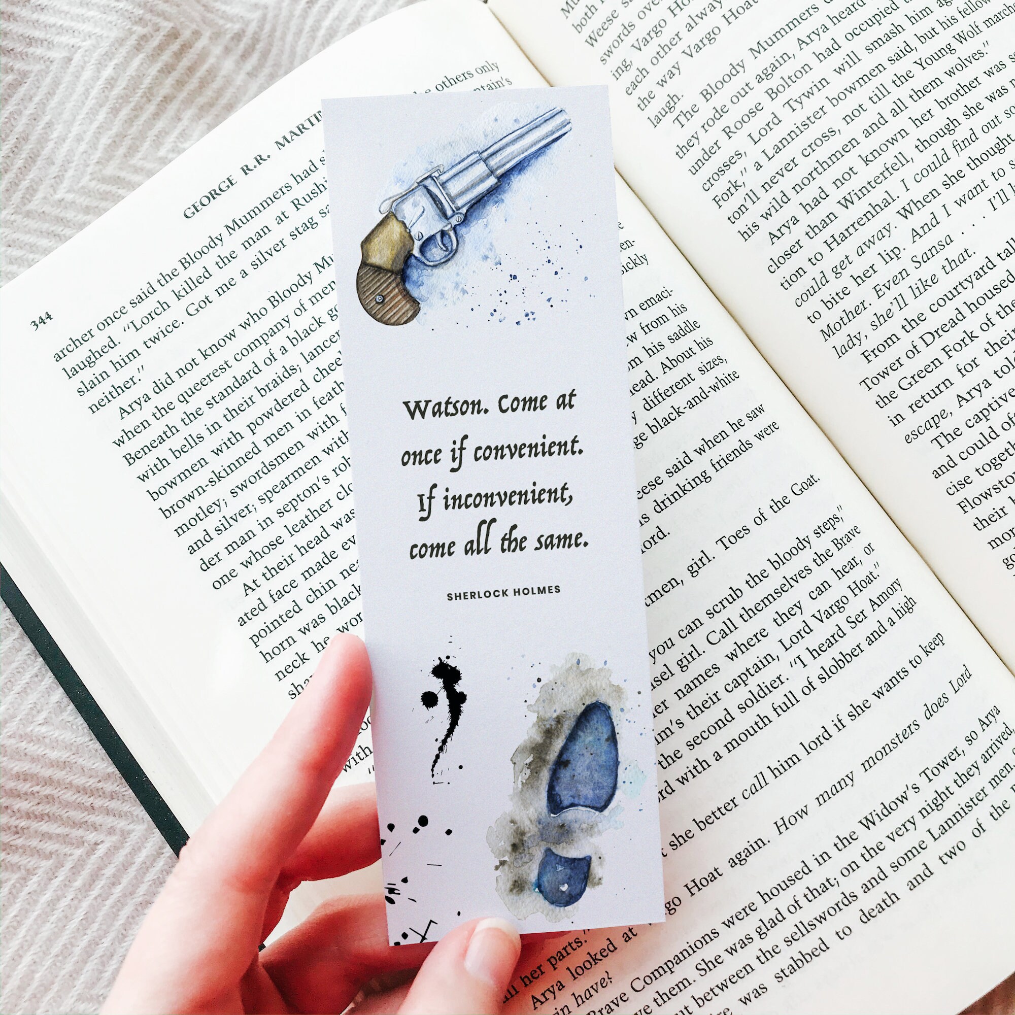Sherlock Holmes Bookmark Set Printable Bookmarks Sherlock - Etsy Australia