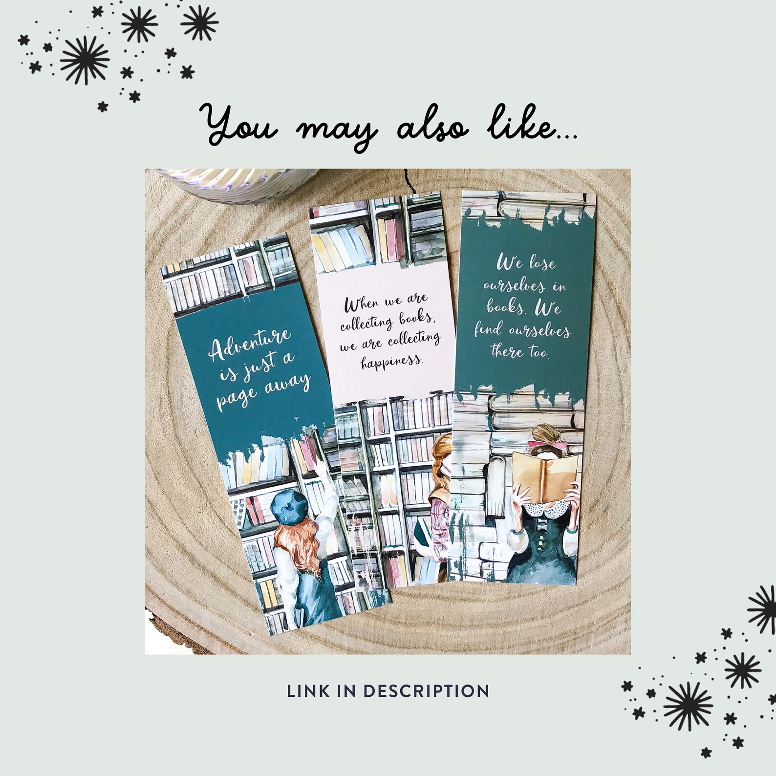 Book Lover Printable Bookmark With Quote Reading Gifts - Etsy