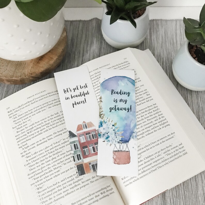 Printable Bookmarks Travel Themed Bookish Quotes Bookmarks for - Etsy ...