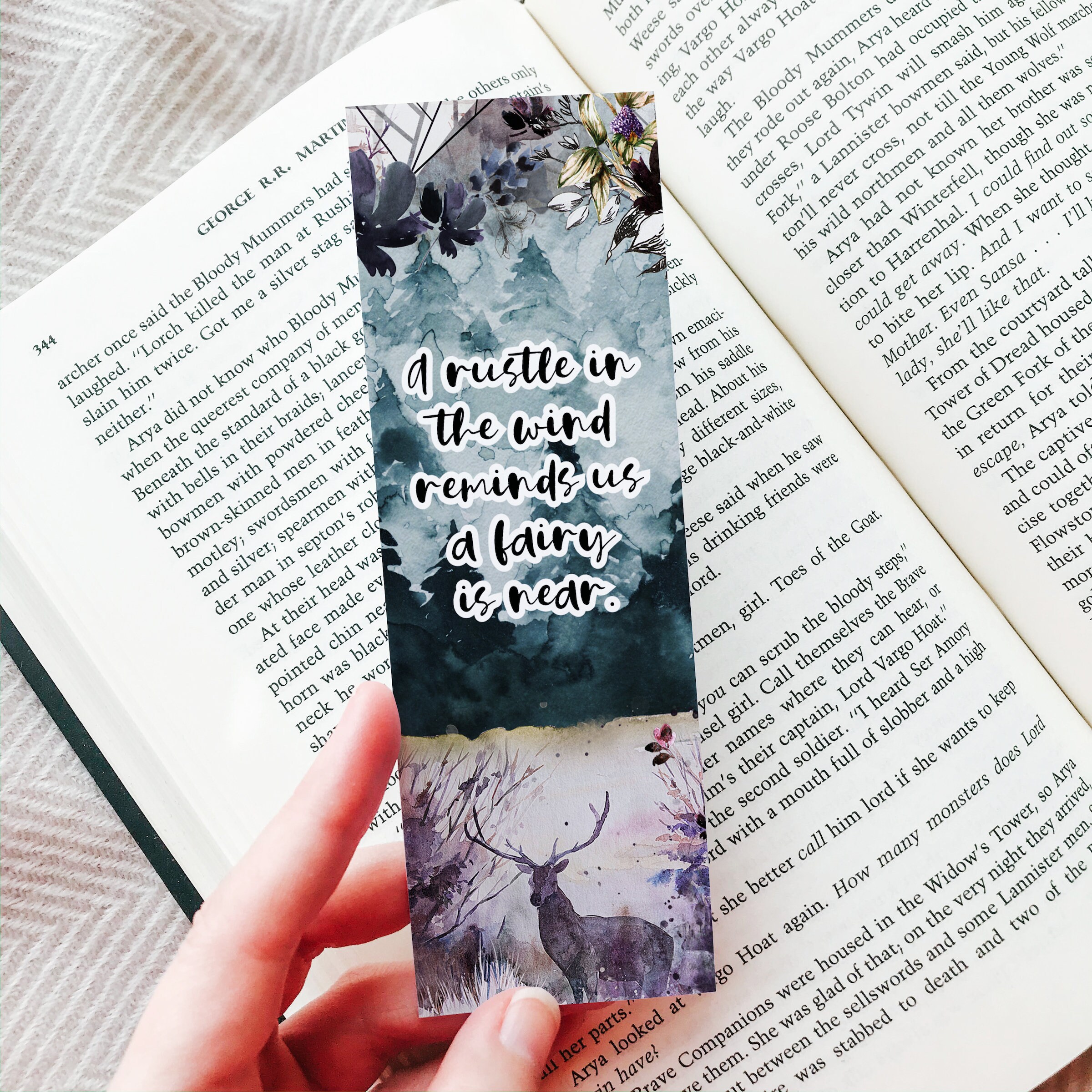 Fairy Bookmarks Printable Magic Forest Watercolor Bookmark - Etsy