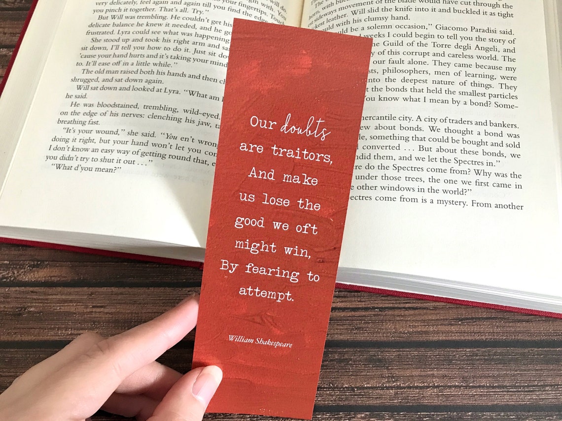 Shakespeare Quotes Bookmark Set Printable Bookmarks with | Etsy
