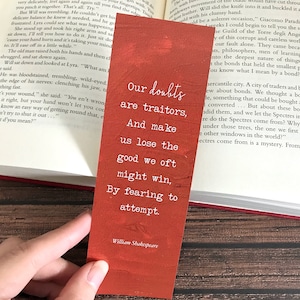Shakespeare Quotes Bookmark Set Printable Bookmarks with | Etsy