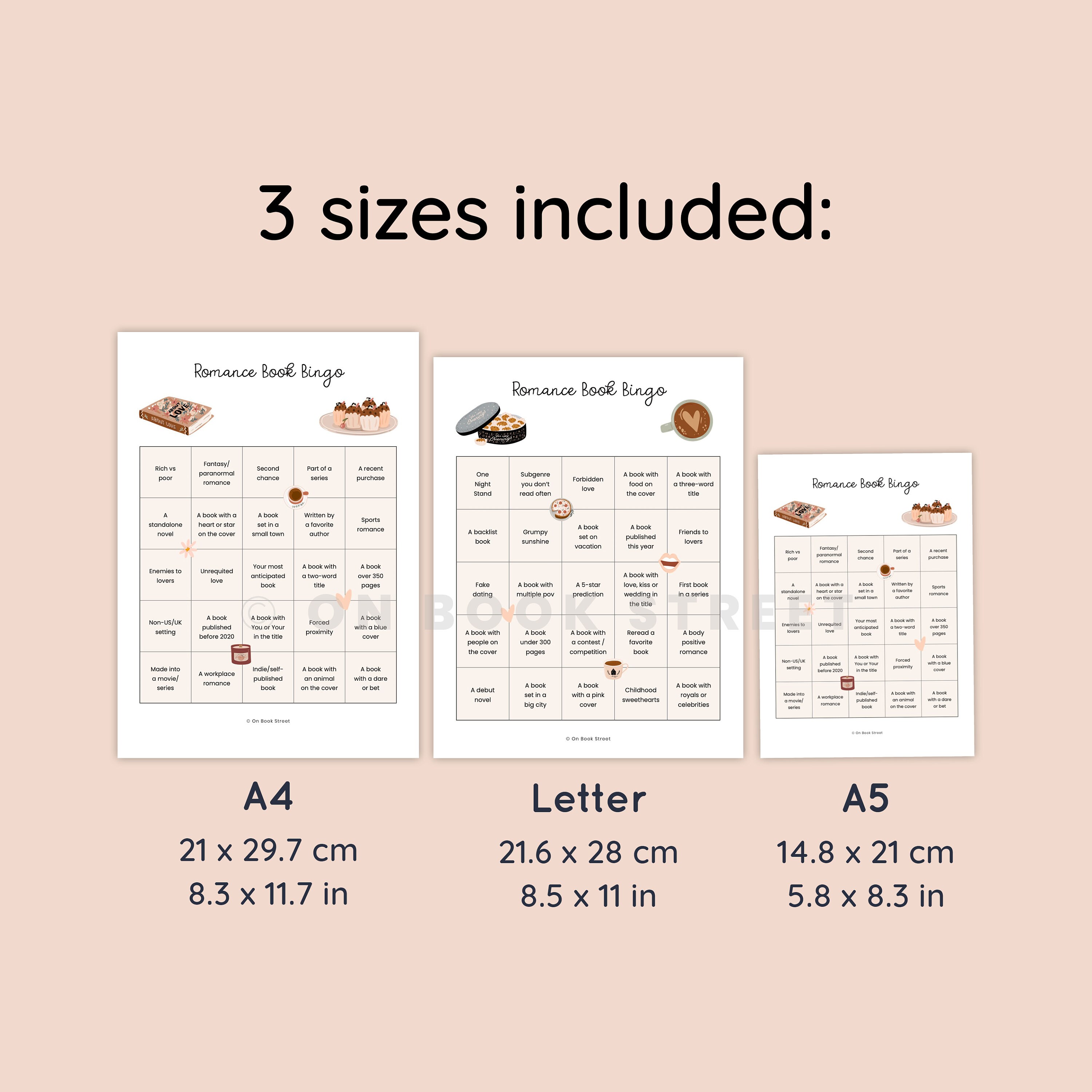 Romance Book Bingo Printable, Romance Reader TBR Game, Reading Prompts ...