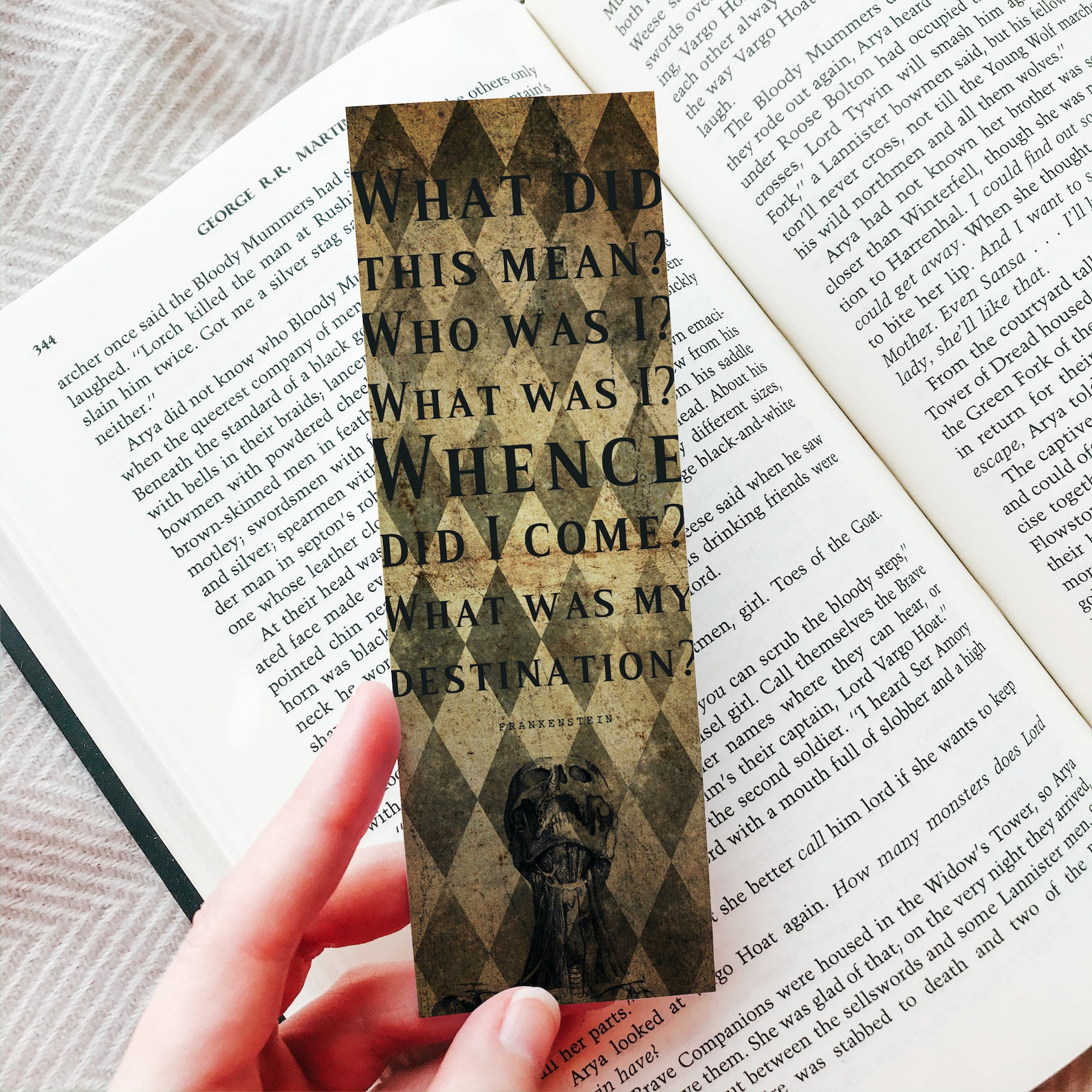 Frankenstein Printable Bookmark Set Mary Shelley Gothic - Etsy