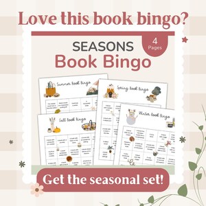 Winter Book Bingo Printable, TBR Game, Reading Prompts, What to Read ...