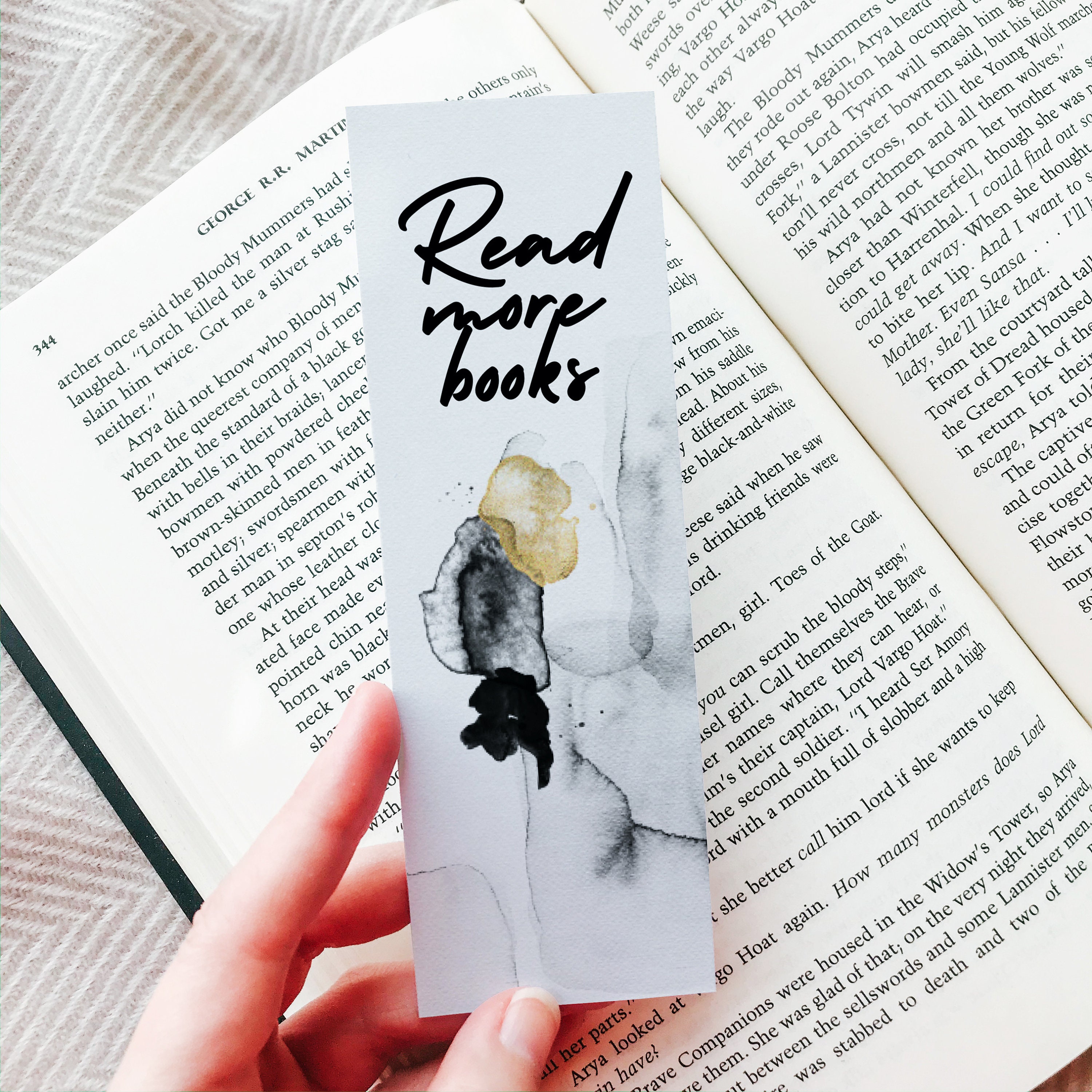 Printable Bookmarks for Books Watercolor Bookmark Reading Book Lover ...