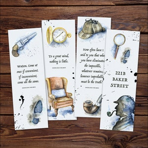 Printable Bookmarks With Classic Literature Quotes, Literary Bundle of ...