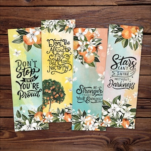 Printable Bookmarks With Inspirational Quotes, Bundle of 34 Print at ...