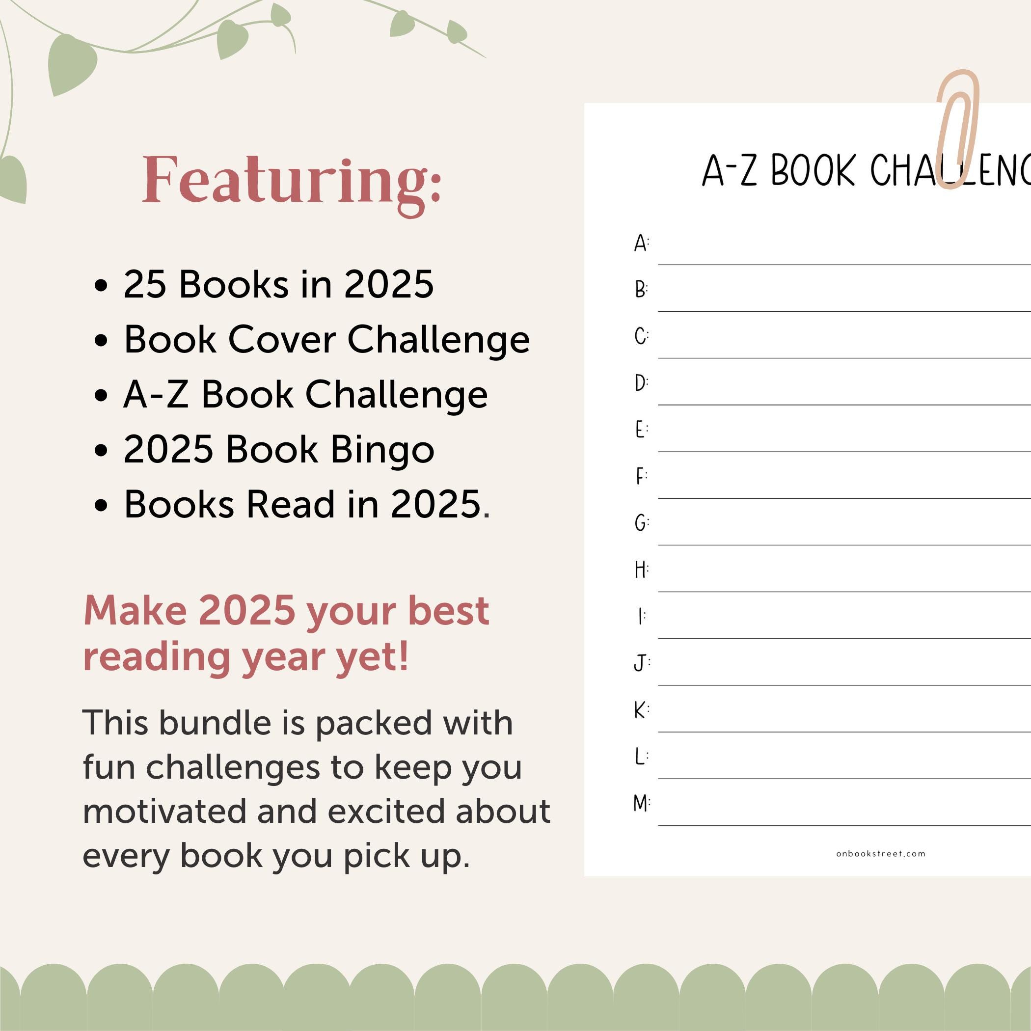 2025 Reading Challenges Printable, Reading Prompts, Book Bingo, PDF ...