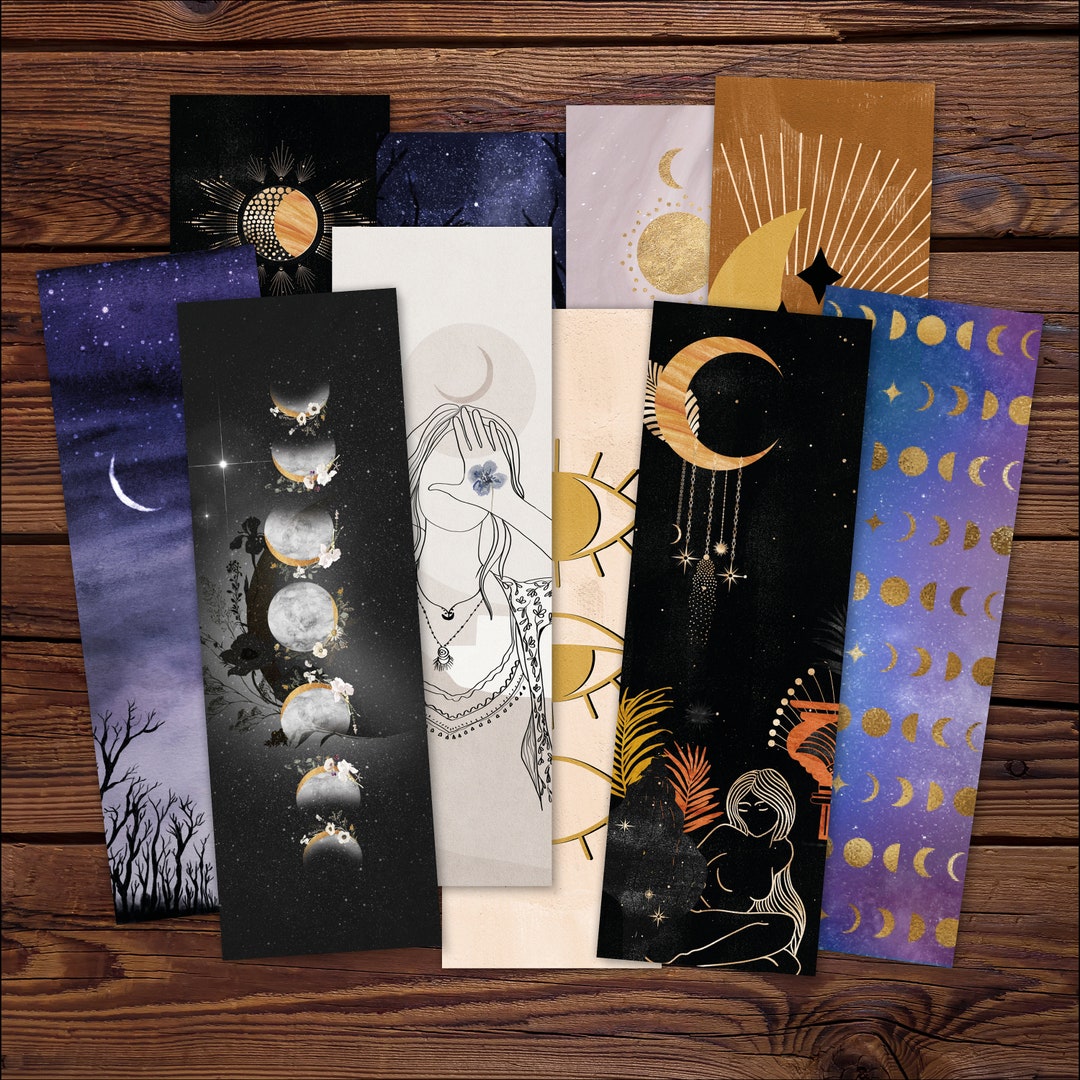Celestial Bookmarks Printable, Bundle of 32 Print at Home Bookmarks ...