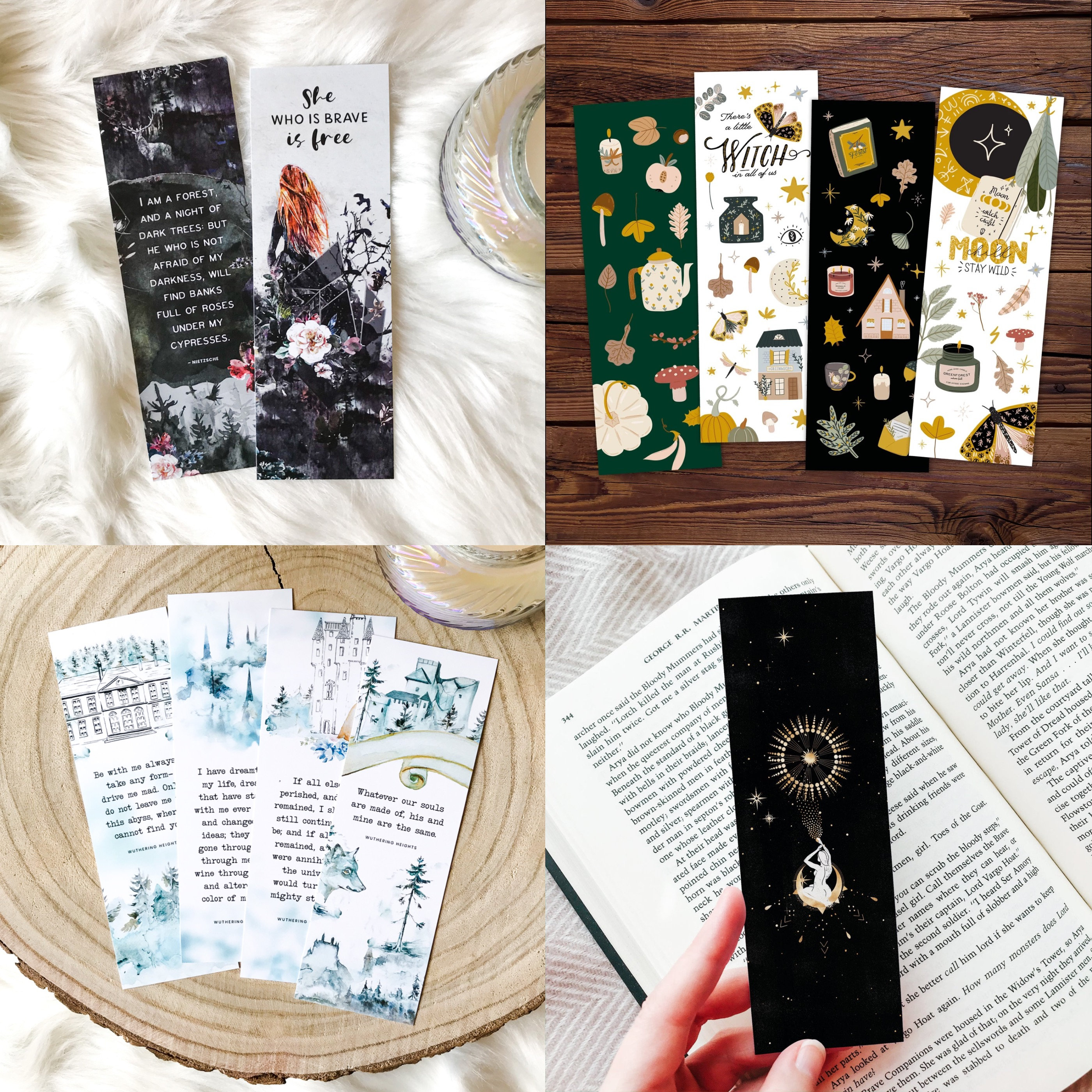 Printable Bookmark Bundle With Over 600 Bookmarks With Quotes - Etsy
