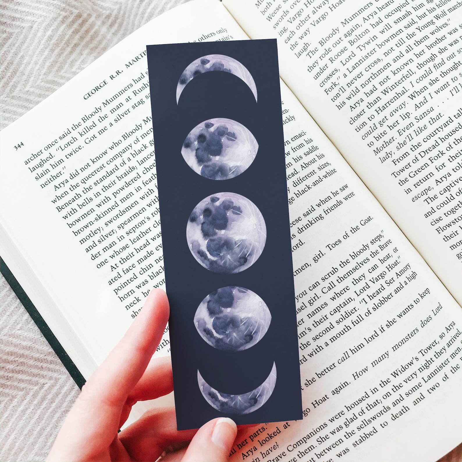 Printable Bookmarks Moon Phases Quotes I Read Past My Bedtime - Etsy