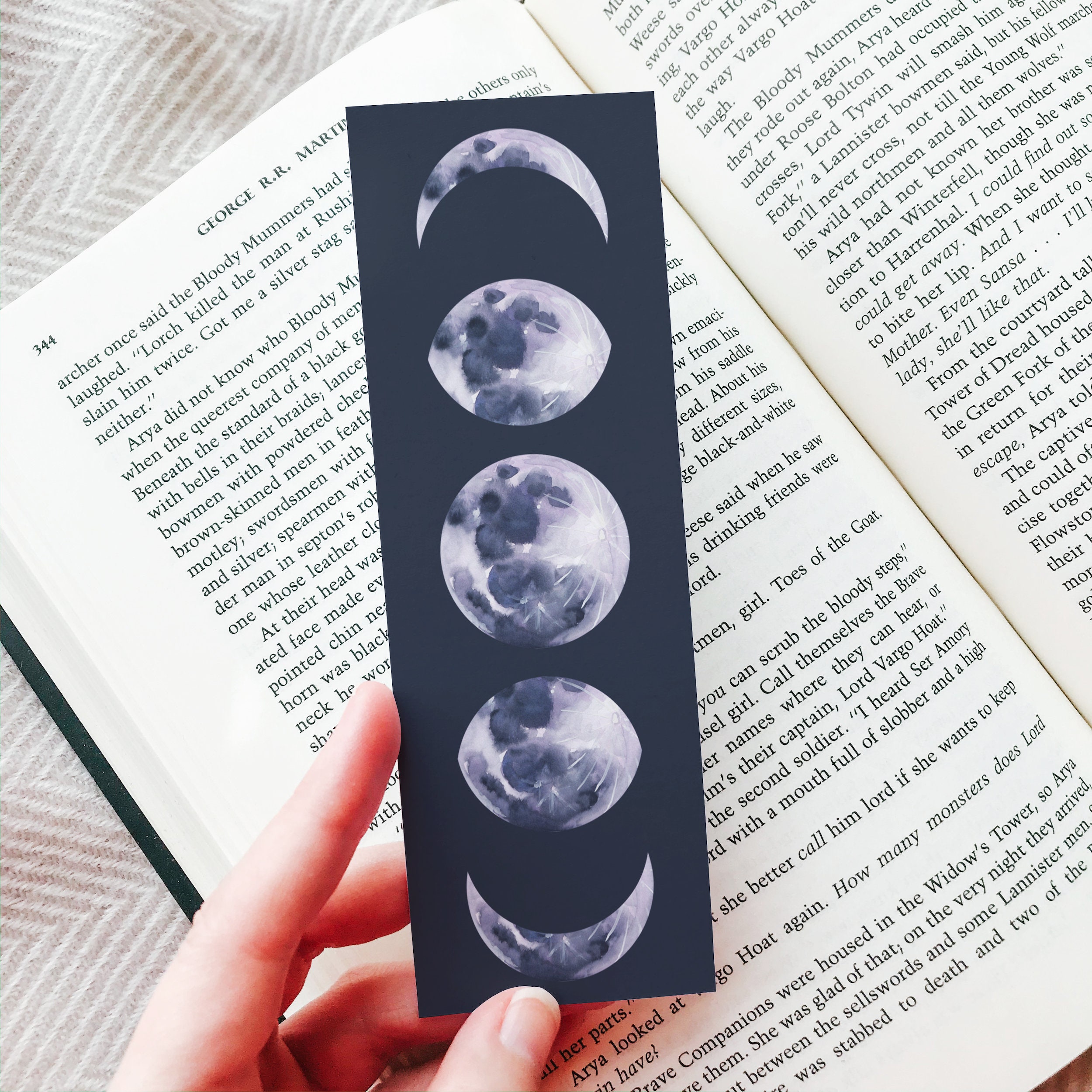 Printable Bookmarks Moon Phases Quotes I Read Past My Bedtime - Etsy Canada