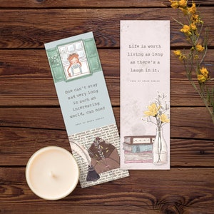 Anne of Green Gables Printable Bookmark Set, Literary Bookmarks With ...
