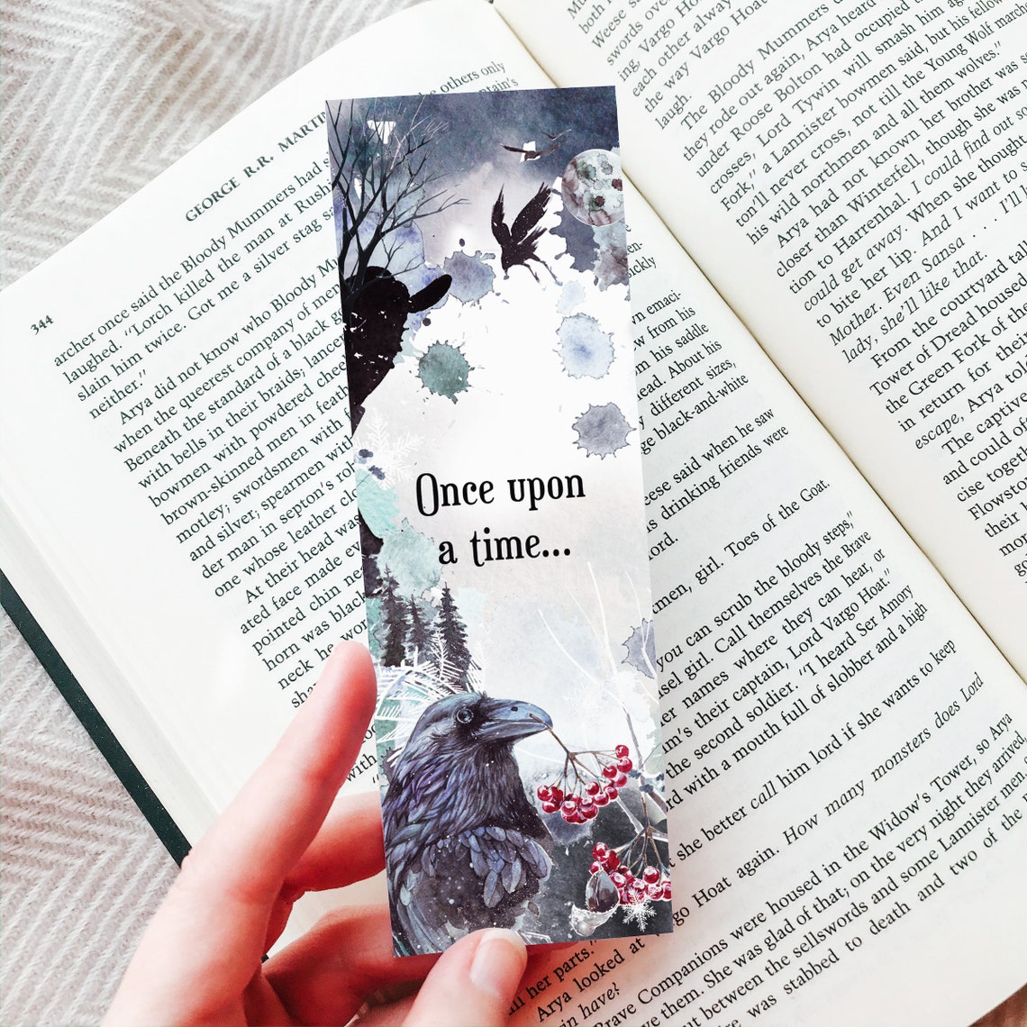 Once Upon a Time Bookmark Printable, Fairytale Gifts, Literary Gifts ...