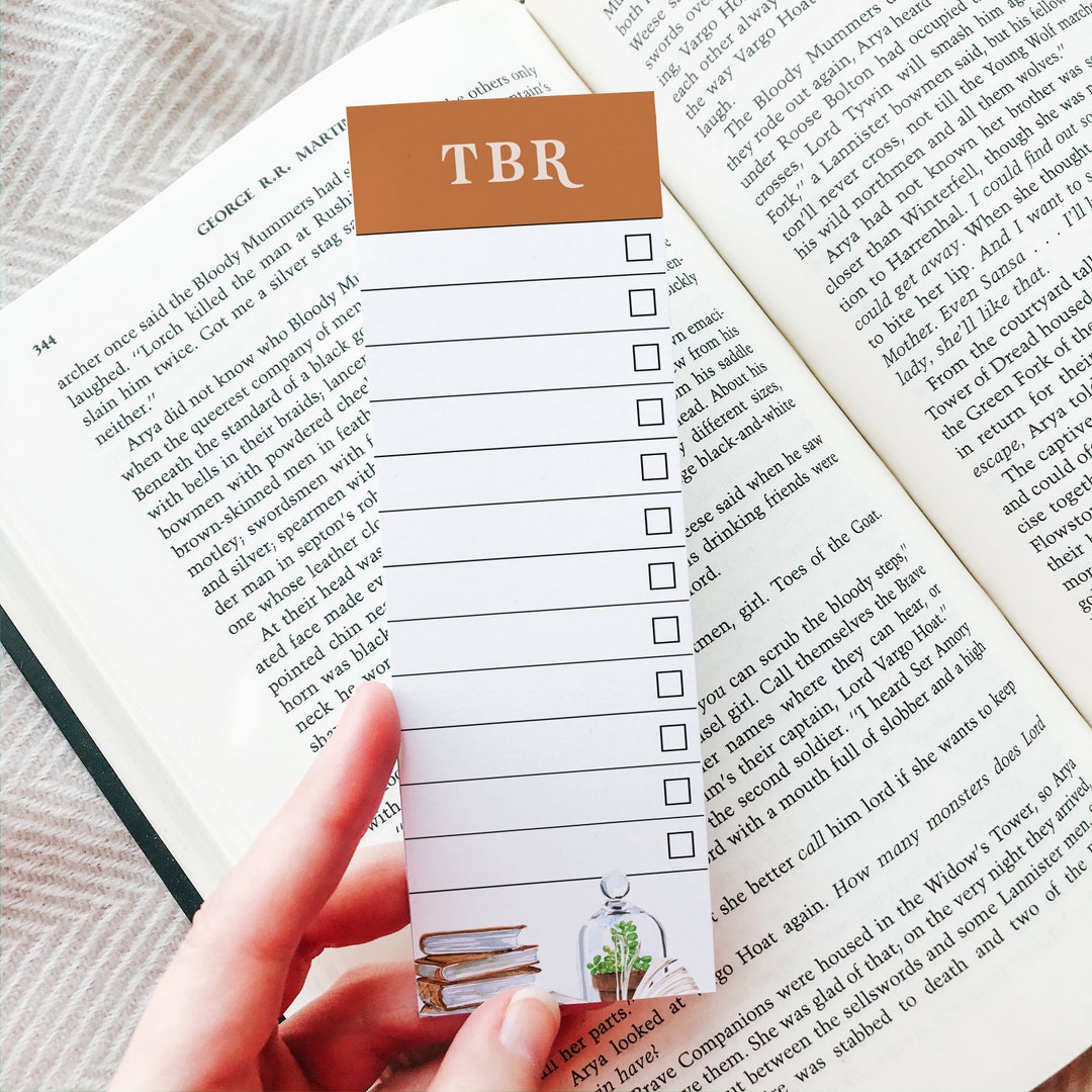 TBR Bookmark Printable, to Be Read List, PDF – DOWNLOAD - Etsy