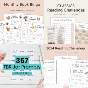 TBR Games & Reading Challenges Printable Bundle, What to Read Next, PDF ...