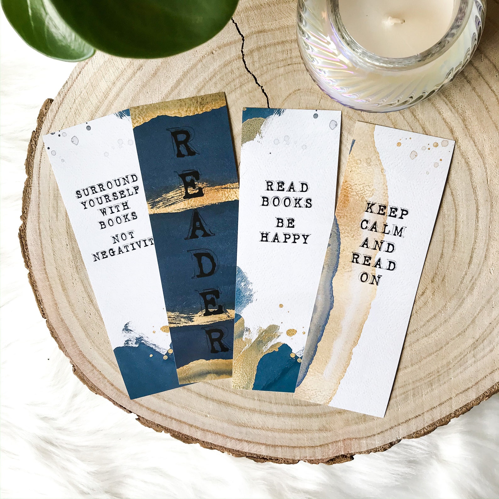 Printable Bookmark Set With Bookish Quotes Digital PDF - Etsy