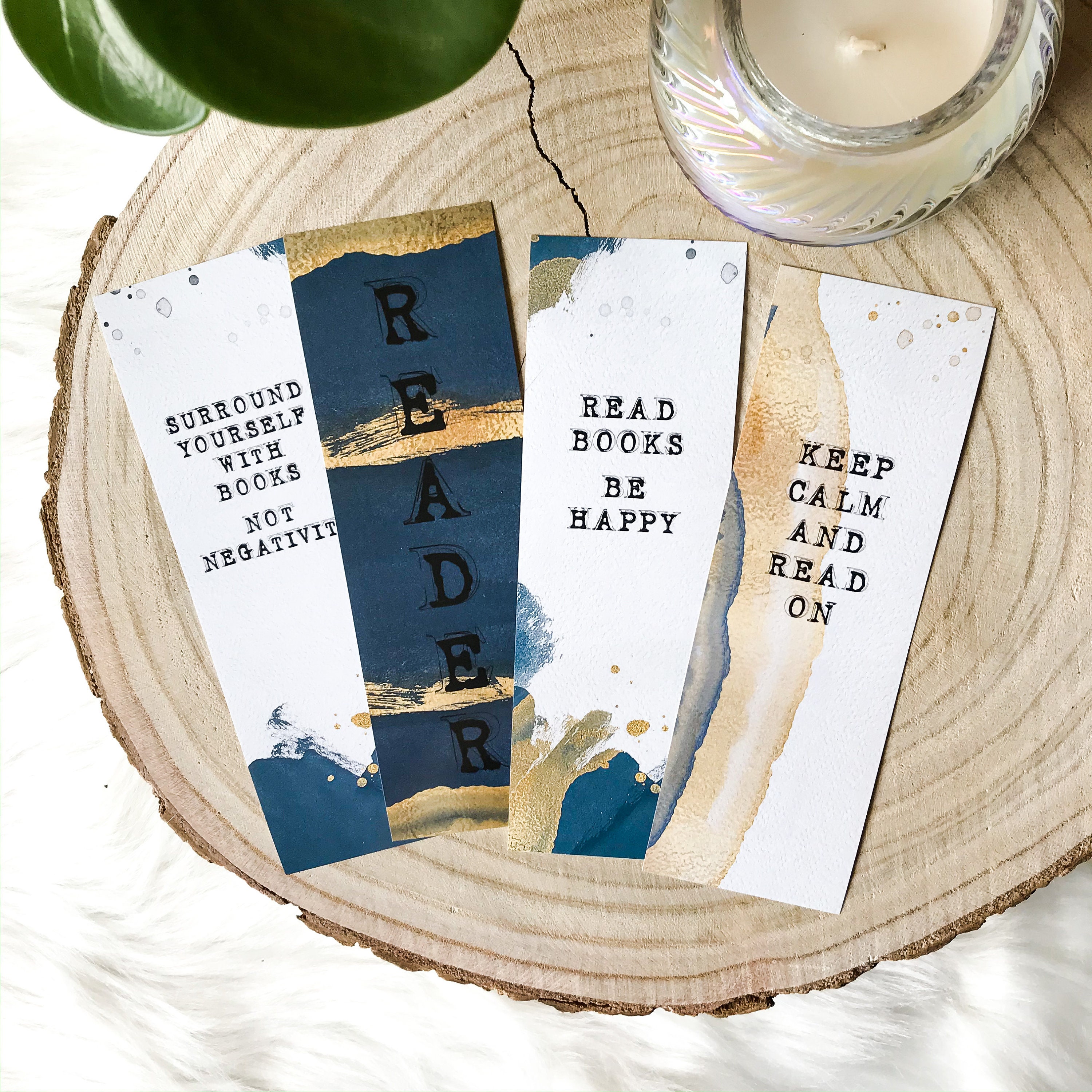 Printable Bookmark Set With Bookish Quotes Digital PDF - Etsy